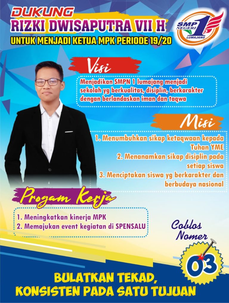 Mengintip Poster Keren para Kandidat Ketua OSIS dan Ketua MPK SMP N 1 ...
