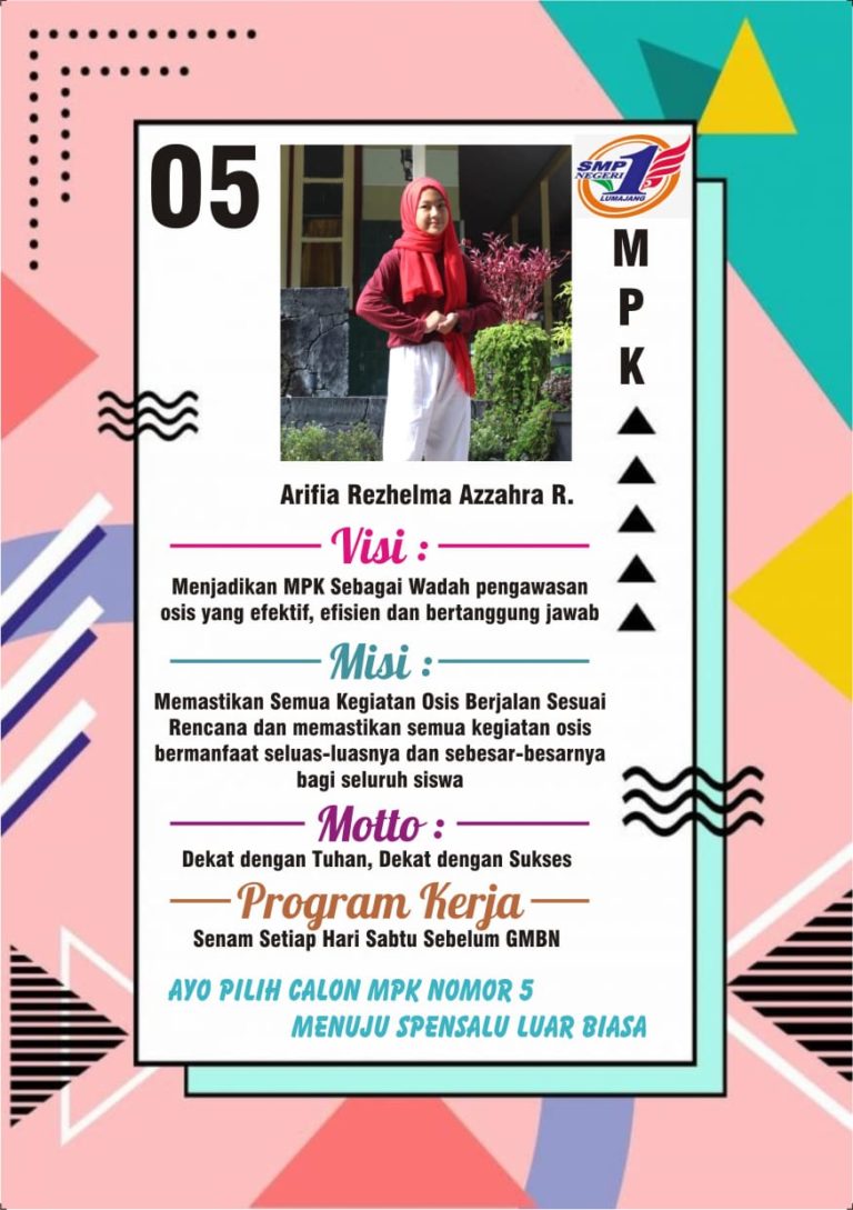 Mengintip Poster Keren para Kandidat Ketua OSIS dan Ketua MPK SMP N 1 ...