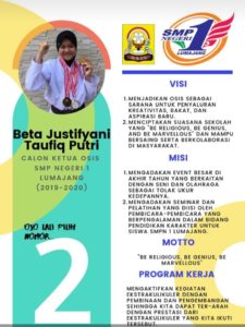 Mengintip Poster Keren para Kandidat Ketua OSIS dan Ketua MPK SMP N 1 ...